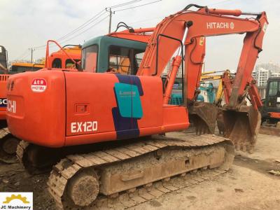 China 12T Crawler Type Used Hitachi Excavator 63kw Rated Power EX120-3 CE Approval for sale