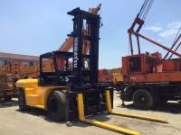 China 2 Stage High Mast 25 Ton Heavy Duty Forklift , FD250 Used Komatsu Forklift for sale