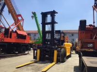 China 2 Stage High Mast 25 Ton Heavy Duty Forklift , FD250 Used Komatsu Forklift for sale