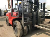 China Toyota FD70 Second Hand Diesel Forklifts , 2 Stage Used 7 Ton Forklift for sale