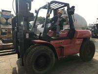 China Toyota FD70 Second Hand Diesel Forklifts , 2 Stage Used 7 Ton Forklift for sale