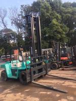 China Mitsubishi FD70 Used Forklift Equipment , Used Counterbalance Forklift 7 Ton for sale