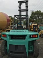 China Mitsubishi FD70 Used Forklift Equipment , Used Counterbalance Forklift 7 Ton for sale