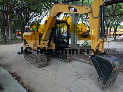 China 307C Slightly Used CAT Excavators 7 Ton With Rubber Protected Track 4 Cylinders for sale