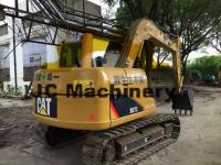China 307C Slightly Used CAT Excavators 7 Ton With Rubber Protected Track 4 Cylinders for sale