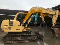 China 6 Ton Used Komatsu Excavator / Used Mini Diggers PC60-7 With Original Color for sale