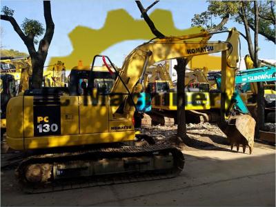 China Japanese Komatsu 13 Tonne Excavator / Komatsu Used Equipment PC130LC-7 for sale