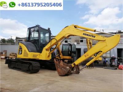 China Good Condition 5 Ton Used Mini Excavator Komatsu PC55MR Digger With Air Conditioner for sale