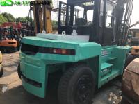 China Mitsubishi FD120 Used Forklift Equipment 12T Used Forklift Diesel Engine for sale
