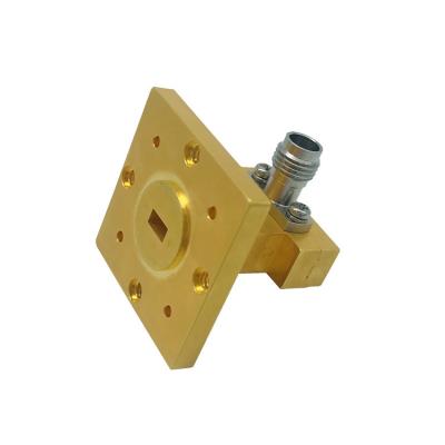 China Bj140 Wr340 Aluminum Waveguide To Coax Adapter 48*24*10mm for sale