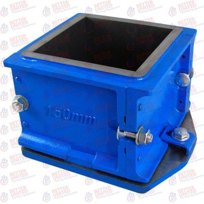 China Cast Iron Cube Mould Four Part 150 Mm Concrete Testing Equipment for sale