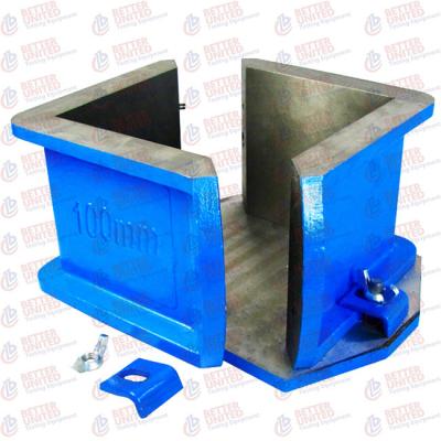 China Cast Iron Cube Mould Two Part 100 Mm Concrete Testing Equipment for sale