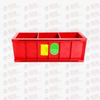 China 3 Gangs Glassfiber Reinforced Plastic Concrete Test Cube Mould 100mm 150mm for sale