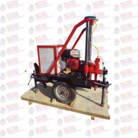 China Core Drilling Machine Trailer Petrol Engine Concrete Testing Equipment for sale