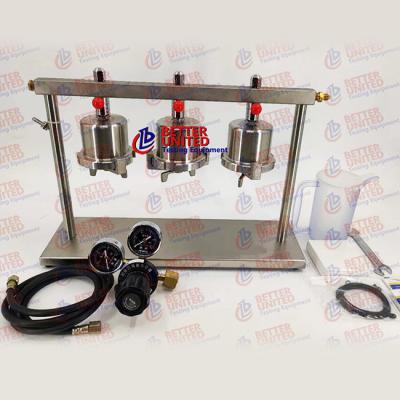 China Three Gang Middle Pressure Filter Press Drilling Fluids Testing Equipment for sale