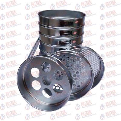China Perforated Plate Sieves Round Holes Square Holes Laboratory Testing Equipment for sale