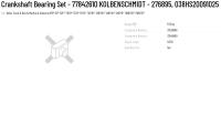 China DEUTZ Crankshaft Bearing Set 77842610 KOLBENSCHMIDT 276895 038HS20091025 For High Temperature for sale