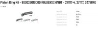 China Piston Ring Kit Original KS 800028010000 KOLBENSCHMIDT 271117-4 271117 03798N0 for sale