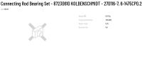 China KS Connecting Rod Bearing Set 87230610 KOLBENSCHMIDT 270116-7 6-1475CP0.25 270116 100% Tested and Ideal for Environments for sale