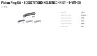 China Original KS Piston Ring Kit by KOLBENSCHMIDT Part number 800027611000 9-5111-00 for Machinery Repair Shops for sale