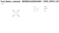 China Metal Thrust Washer Part Number 276751 276751-5 037AS18784000 78878600 for Crankshaft by KOLBENSCHMIDT for sale