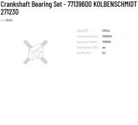 China Original KS Crankshaft Metal Bearing Set Part number 271230-5 270426-0 271230 77139600 with Durable Metal Material for sale
