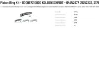 China DEUTZ Part number 04252677 21252233 21797646 800057310000 Original KS Piston Ring Kit from KOLBENSCHMIDT for sale