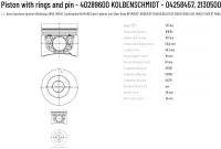 China Construction Works DEUTZ Original KS Piston with Rings and Pin 40289600 KOLBENSCHMIDT 04258457 21305007 04501366 at Affordable for sale