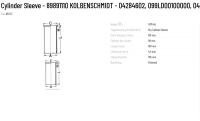 China KS Cylinder Sleeve 89891110 KOLBENSCHMIDT 04284602 099LD00100000 04515121 for sale