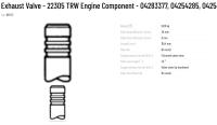 China Exhaust Valve Part Name 22305 TRW Engine Component 04283377 04254285 04254935 Designed for Optimal Performance at 0.09kg for sale