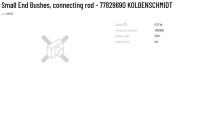 China 77829690 Small End Bushes for Metal Connecting Rods within Metal Building Material Shops for sale