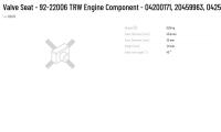 China TRW Valve Seat 92-22006 04200171 20459963 04252443 for deutz volvo for sale