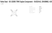 China TRW Valve Seat 04252442 20459962 4252442 for deutz volvo for sale