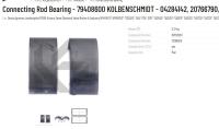China Rod Bearing 79408600 20766790 04200697 04284142 0420 0697 0428 4142 4200697 4284142 for DEUTZ VOLVO ENGING for sale