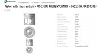 China Piston Set with Rings and Pin 41503600 04253314 04253386 04207594 for DEUTZ volvo for sale