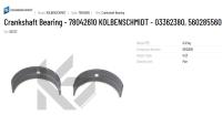 China Crankshaft Bearing 78042610 02233347 03362380 560285560 02101536 04231468 03362380 for DEUTZ ENGINE for sale