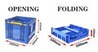 China Professional Manufacture Goods Foldable Crate Box with Internal Size 460*460*390mm for sale