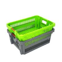 China 505*370*210mm Plastic Turnover Box for Storing Vegetables and Fruits Durable Design for sale