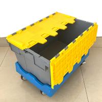 China 46L Recyclable Moving Boxes Stackable Crate for Warehouse Storage Needs for sale