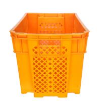 China Plastic Perforated Vegetable Turnover Basket for Plastic Warehouse Storage Mesh Style for sale