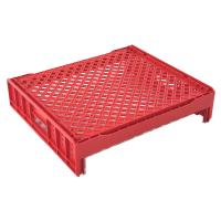 China Silk Printing PP Tary Loading Turnover Storage Plastic Crate for Stackable Bread for sale