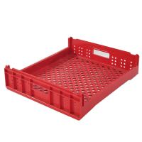 China Silk Printing PP Tary Loading Turnover Storage Plastic Crate for Stackable Bread for sale