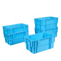 China Wine Stackable Milk Crate Storage 595x395x300mm Warehouse Transport Foldable for sale