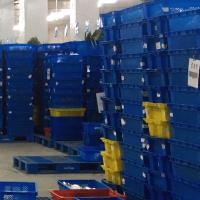 China External Size 545*345*250mm Agriculture Plastic Crate for Vegetables Transportation for sale