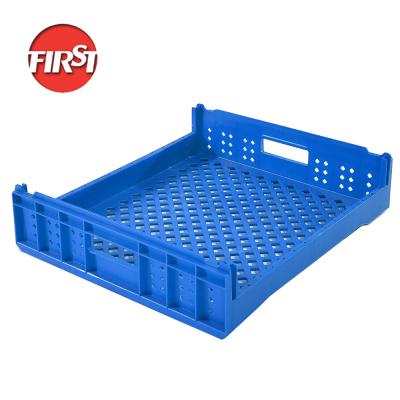 China Food Usage 550*480*130mm Mesh Style Plastic Bread Crates Best Choice for Business for sale