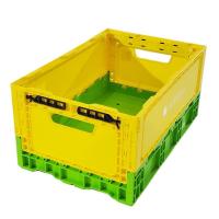China Industrial Foldable Crate for Food Grade Moving 29L Volume Internal Size 475*305*210mm for sale