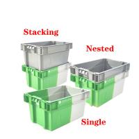 China 45L Volume Customizable Color Plastic Crates for Easy Warehouse Storage Solutions for sale