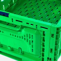 China Moving Box Foldable Collapsible Plastic Storage Crate Box Grapes 570x370x210mm for sale