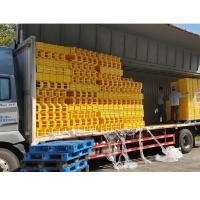 China Blue Plastic Food Bins For Hanging Heavy Duty Storage for sale