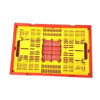China Multi-functional Foldable Mesh Plastic Storage Crate for Stackable Collapsible Basket for sale